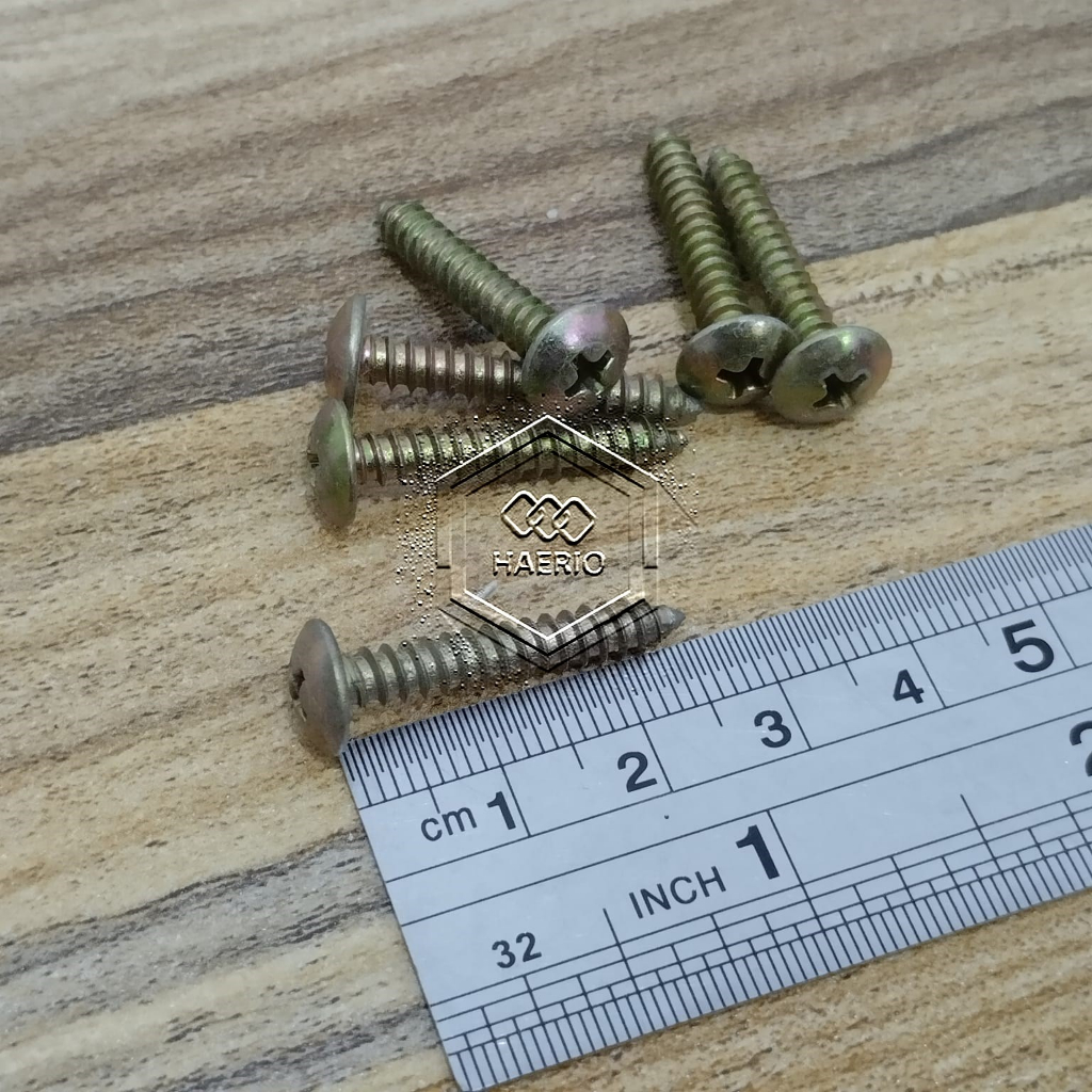 Jual SKRUP SEKRUP T TS TAB TSAB TSAT 8X1 INCHI IN KUNING SCREW PANJANG ...