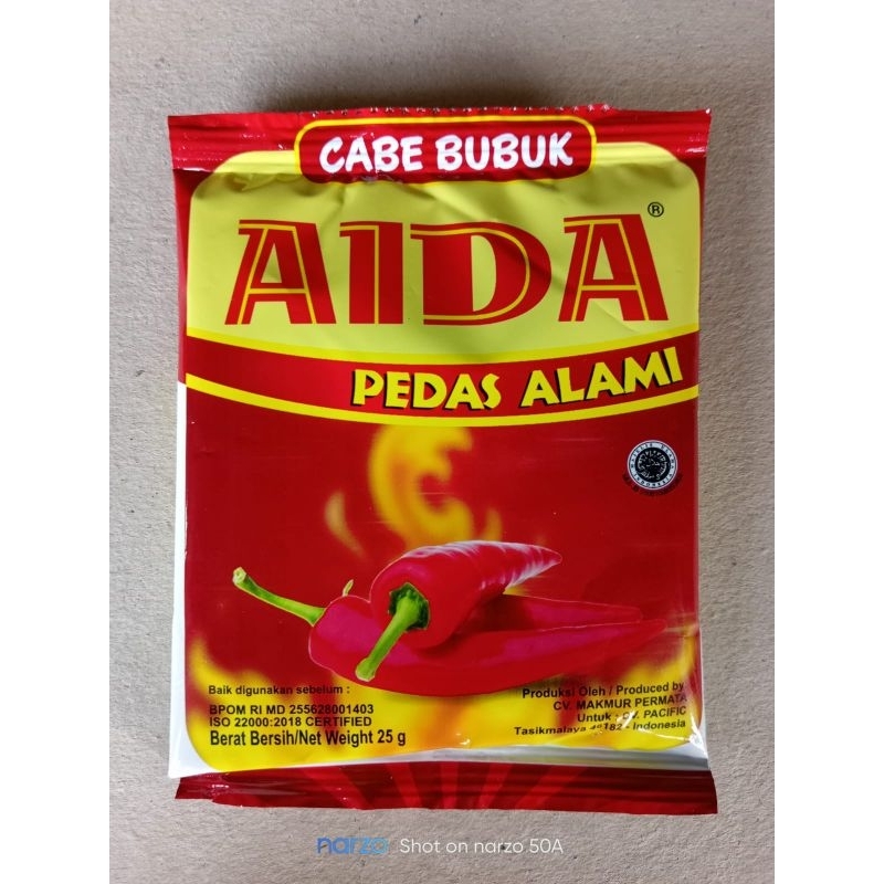 Jual Bubuk Cabai Aida 25 gr | Shopee Indonesia