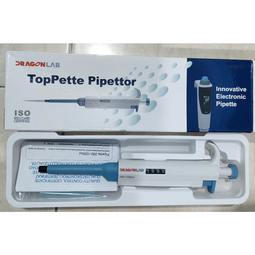 Jual Micro Pipette 200-1000 ul DragonLab Mikropipet Adjustable ...
