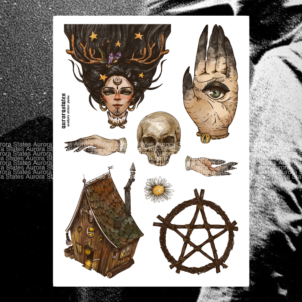 Jual Mystic Sticker Packs | Sticker Aesthetic Vintage | Stiker ...