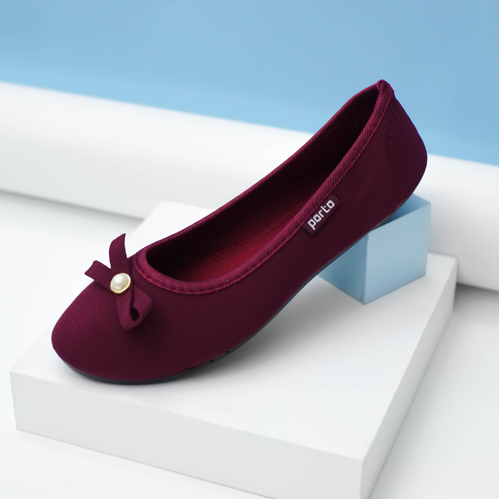 Jual PORTO - Sepatu Wanita Ballet Flatshoes / Sepatu Kain Nyaman dan ...