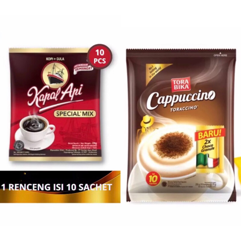 Jual ABC KOPI SUSUS SACHET / TORA BIKA CAPPUCCINO SACHET / KOPI KAPAL ...