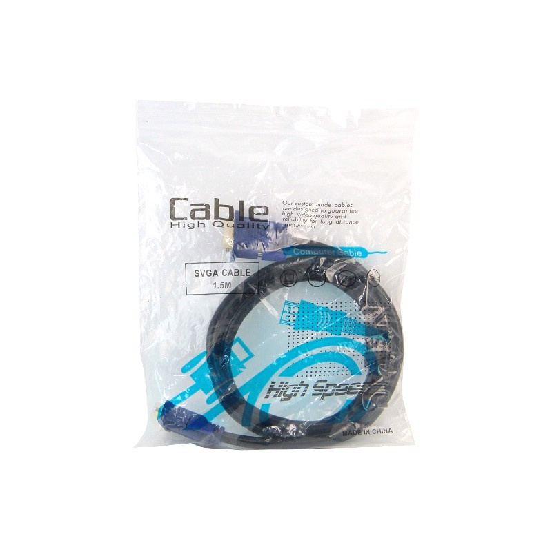 Jual KABEL VGA 1,5M SUPER HQ R-ONE GOLD PLATE (3+6) | Shopee Indonesia