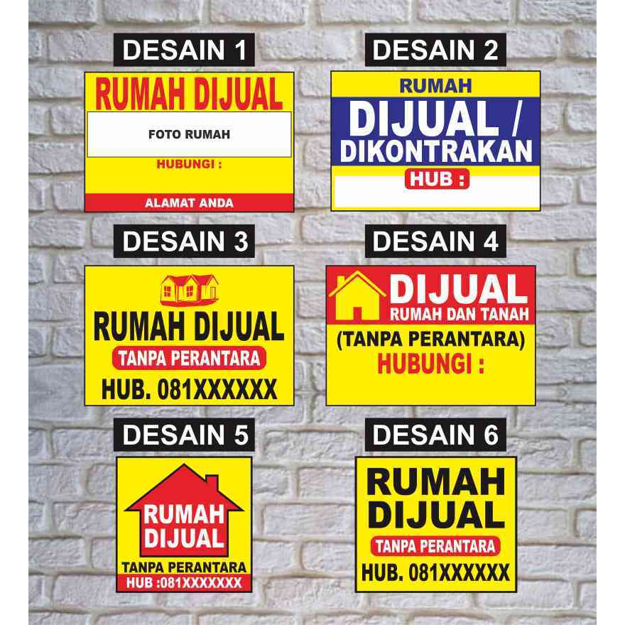 Jual SPANDUK BANNER RUMAH DIJUAL / DIKONTRAKKAN/ DISEWAKAN | Shopee ...