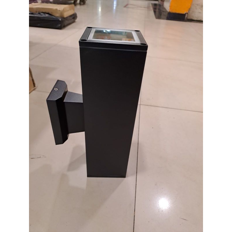 Jual lampu dinding tabung hitam kap lampu pilar tiang dinding rumah ...