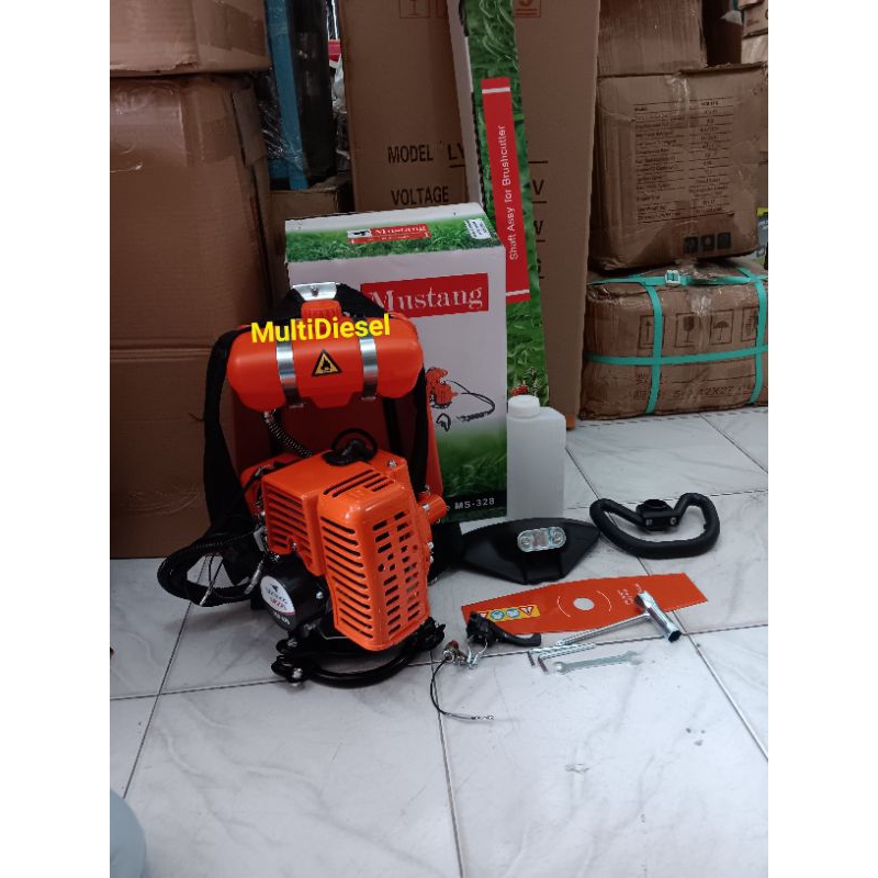 Jual Mesin Potong Rumput 2Tak MUSTANG|Brush Cutter MS328 | Shopee Indonesia