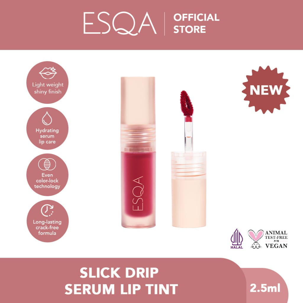 Jual ESQA Slick Drip Serum Lip Tint - LIptint Tahan Lama | Shopee Indonesia