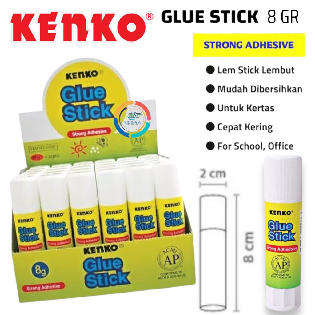 Jual Kenko Glue Stick | Lem Batangan Kecil 8 Gram | Shopee Indonesia