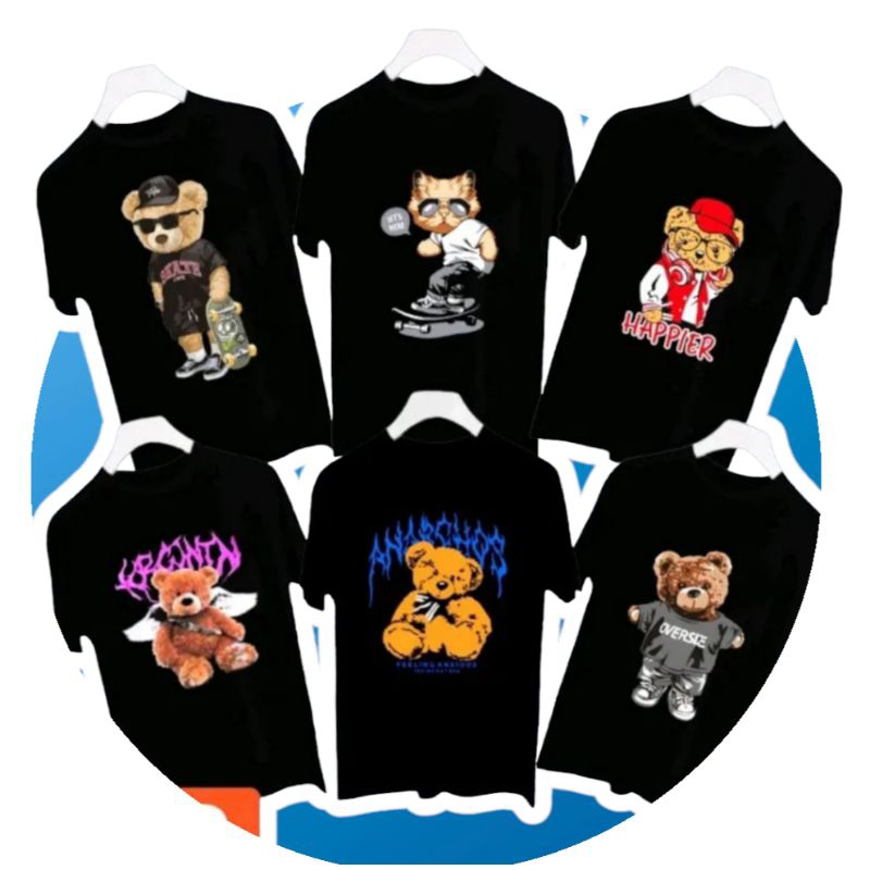Jual Paket 100rb dapat 6 kaos Tedy Bear kaos pria wanita unisex ... Jual Paket 100rb dapat 6 kaos Tedy Bear kaos pria wanita unisex ...