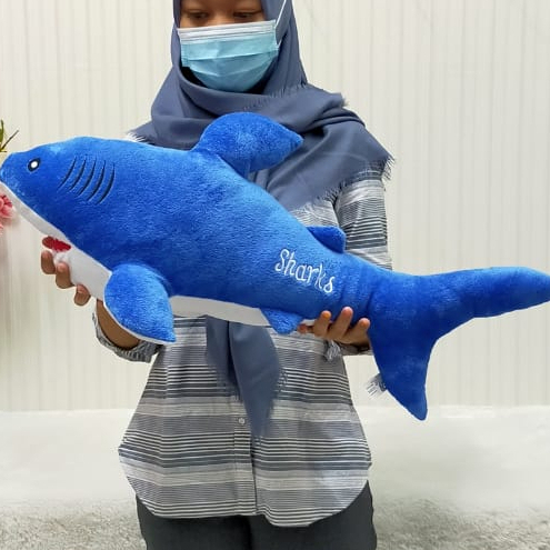 Jual Boneka Ikan Baby Shark size 72cm/29"/boneka animal/boneka ikan hiu ...
