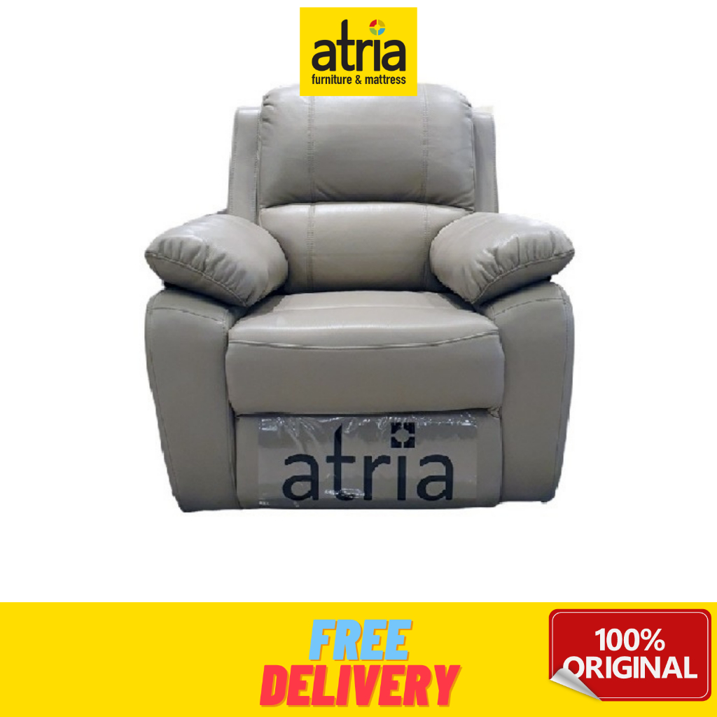 Jual Atria Sofa Recliner Air Leather LY8603 Lucinda 1 Seater Light Grey ...