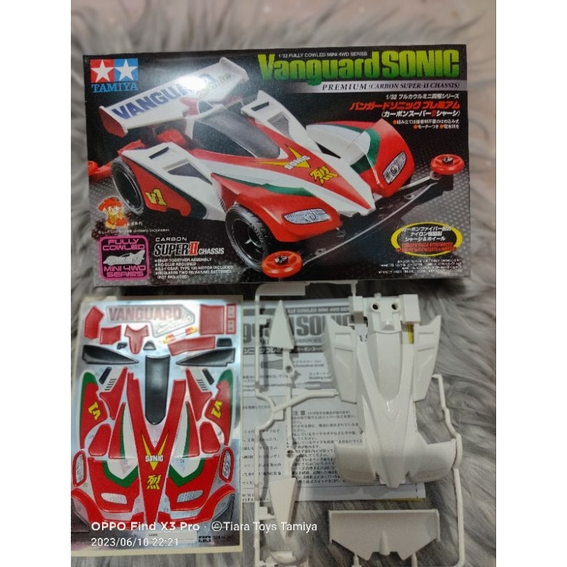 Jual Tamiya 19435 Body Vanguard Sonic Premium Super 2 Chassis + Decal ...