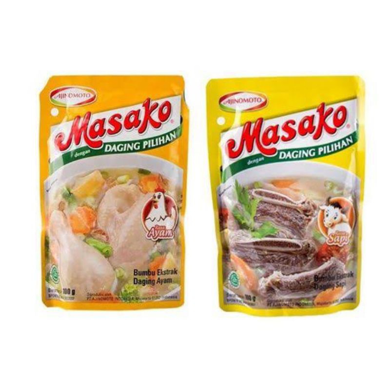 Jual AJINOMOTO MASAKO BUMBU PENYEDAP 100GR TERLARIS | Shopee Indonesia