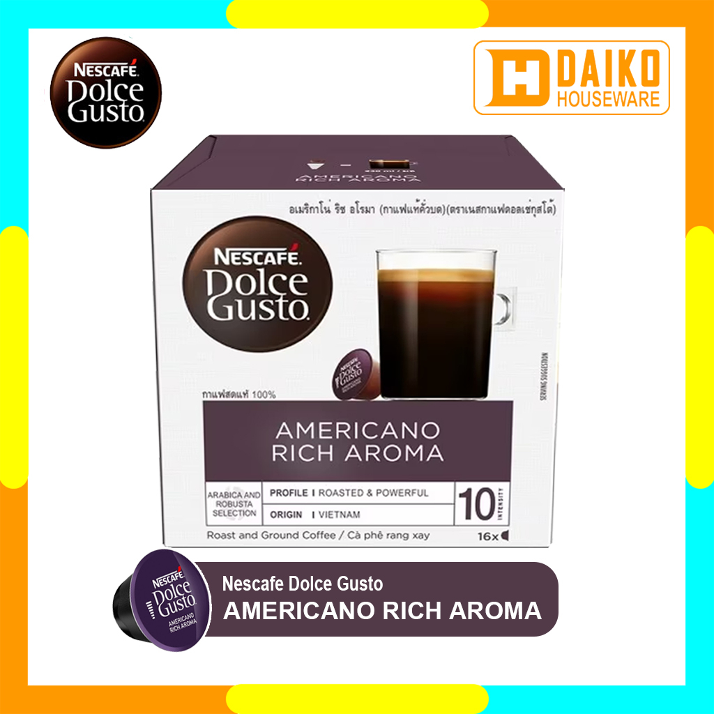 Jual Capsule NDG Nescafe Dolce Gusto Americano Rich Aroma 1 Box ...