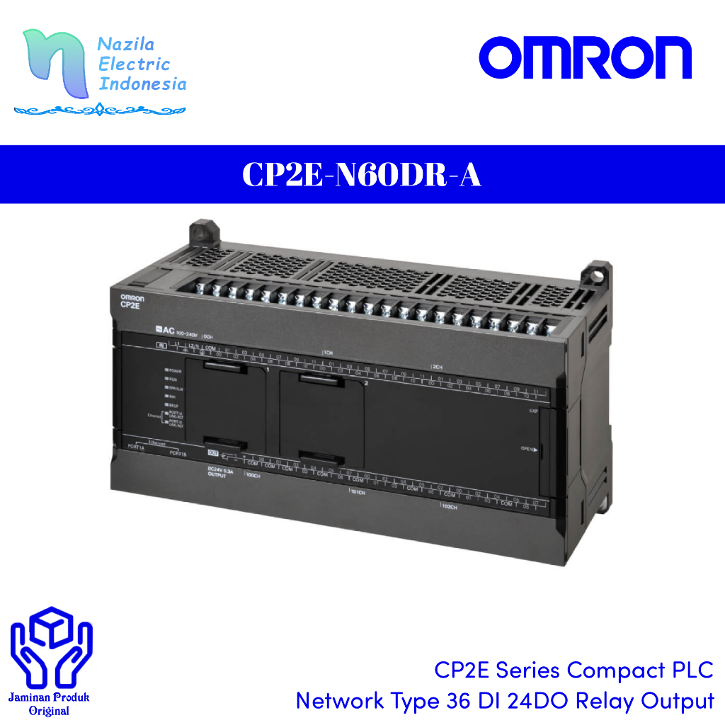 Jual Omron PLC CP2E-N60DR-A / CP2EN60DRA / N60DRA Original | Shopee Indonesia