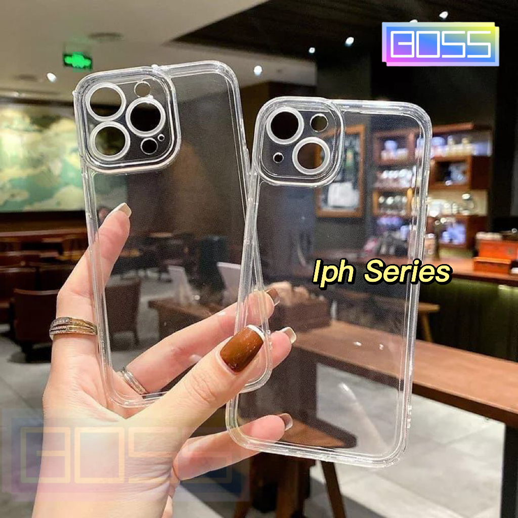 Jual BOSS- Case Bening 2.1mm Protec Camera IPH Series IPH 14 Pro Max 13 Pro Max 6 7 8+ | Shopee ...