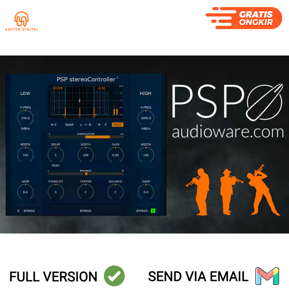 Jual PSP stereoContoller2 VST Plugin for dual channel stereophonic ...