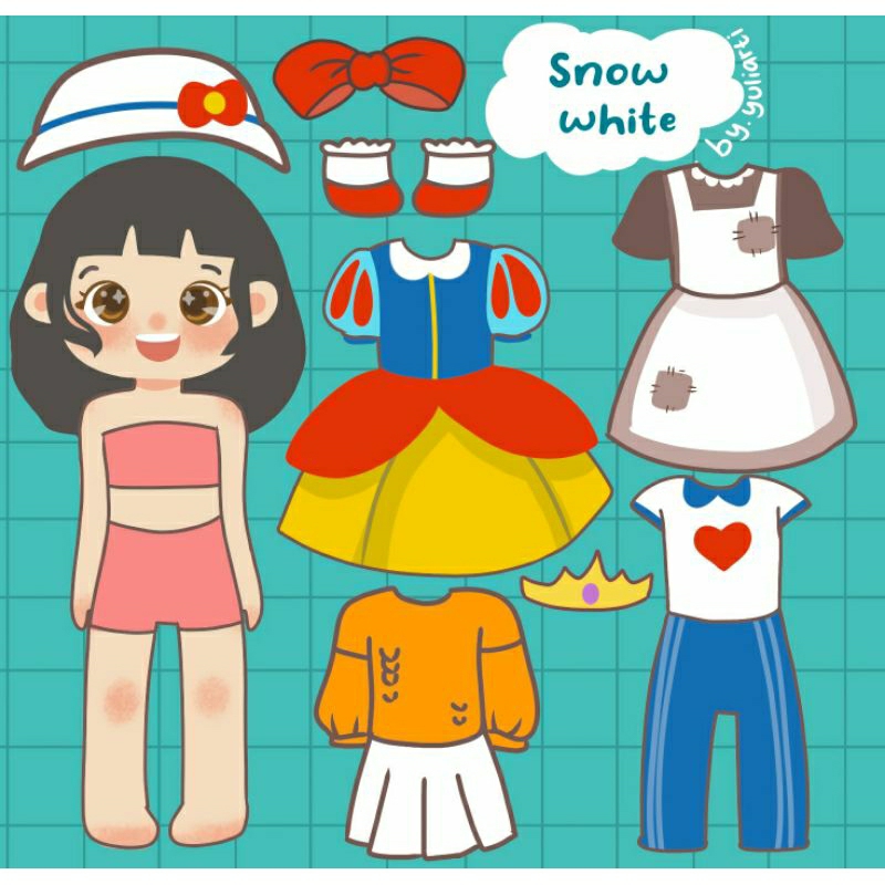 Jual (princess paper doll)bepe bepean/paper doll/bp bp an/bongkar ...