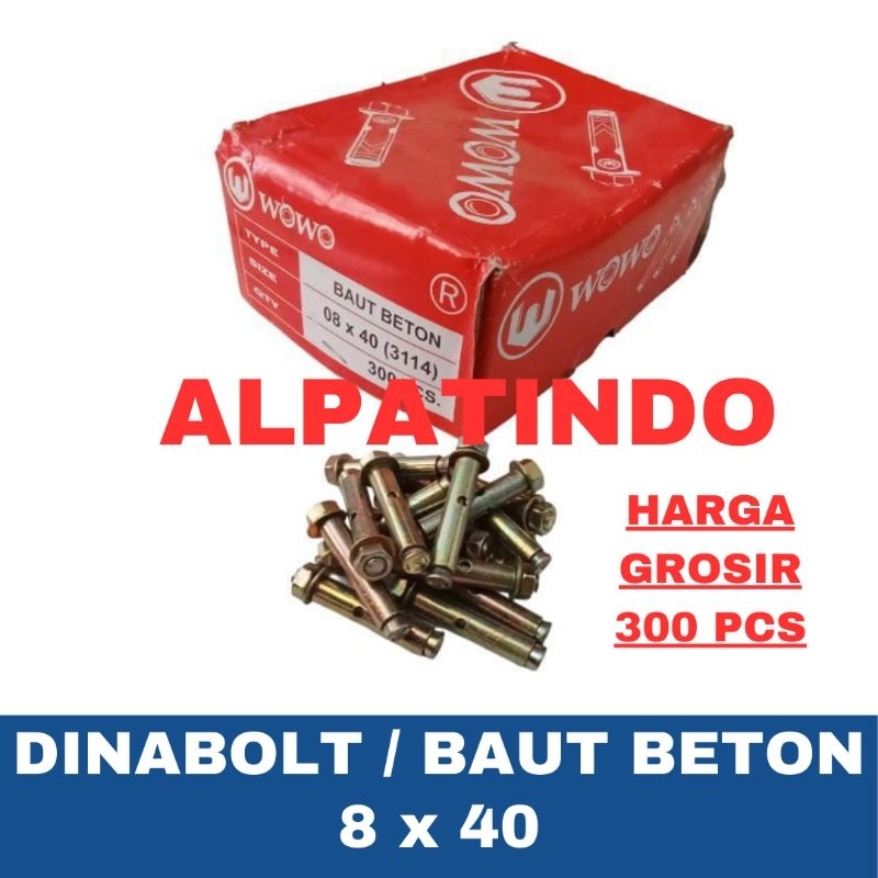 Jual Dinabolt 8x40 WOWO / Dynabolt WOWO / Baut Beton / Anchor Bolt ...