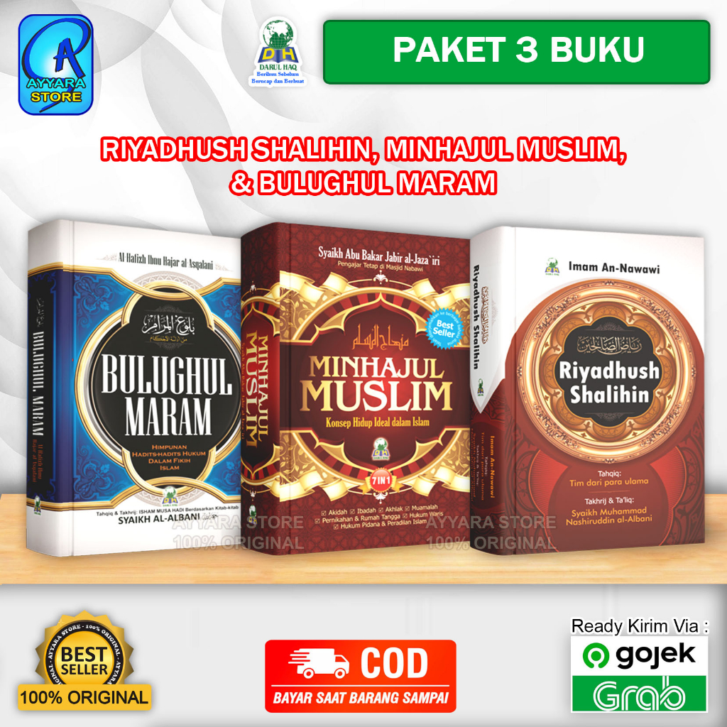 Jual Paket Buku Riyadhus Shalihin - Minhajul Muslim - Bulughul Maram ...