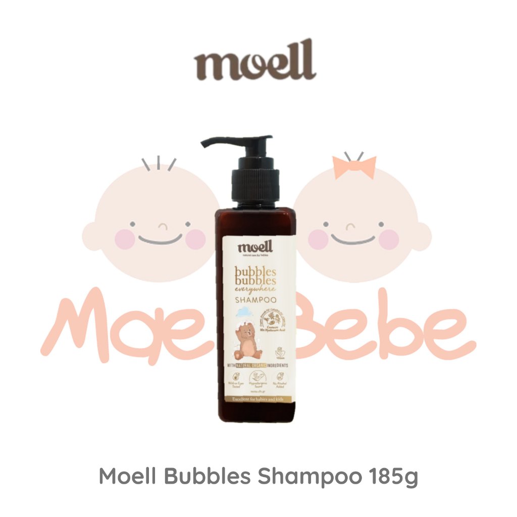 Jual Moell Bubbles Bubbles Everywhere Shampoo Bayi 185g | Shopee Indonesia