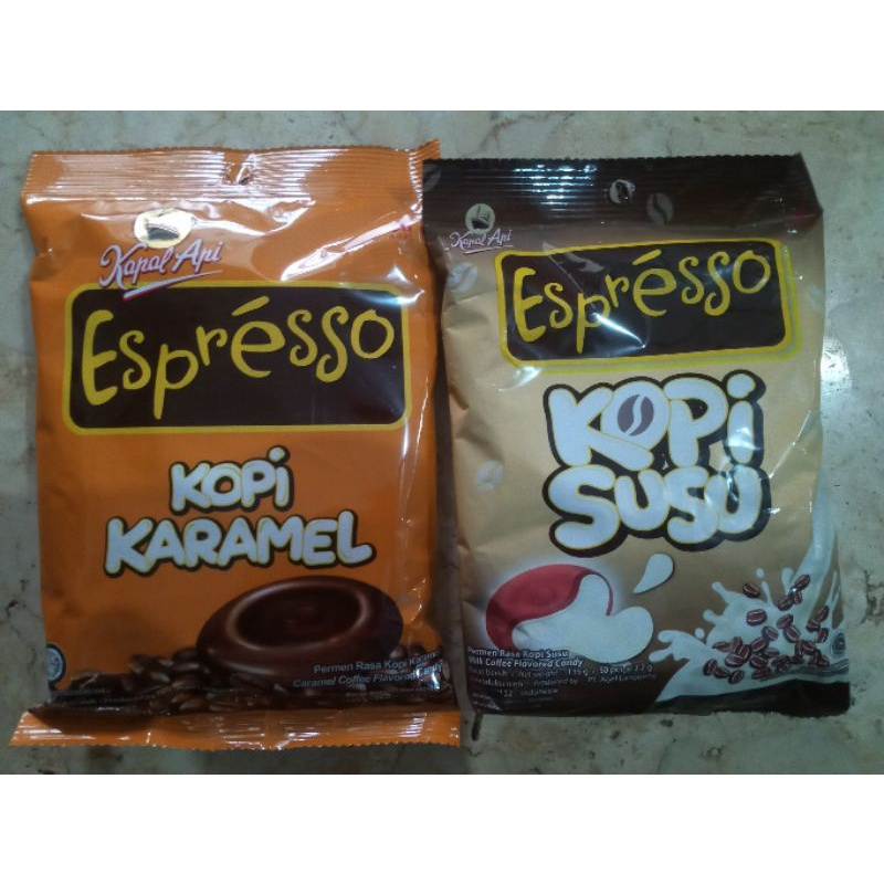 Jual ( PAKET ISI 5 ) Permen Espresso Karamel isi 50 pcs | Shopee Indonesia