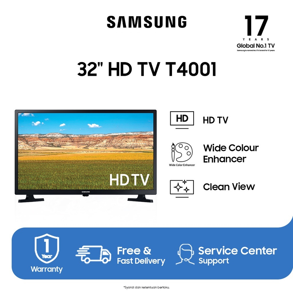 Jual Samsung 32 Inch HD LED TV Digital TV | 32T4001 | UA32T4001 | T4001 ...
