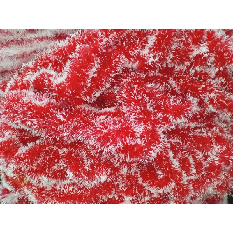 Jual SLENGER / RUMBAI MERAH PUCUK PUTIH -+ 2 Meter Panjang | Shopee ...