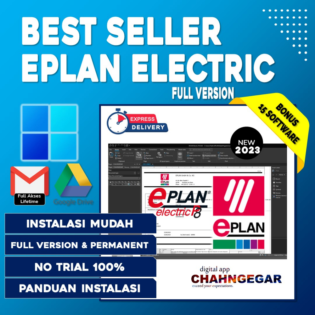 Jual EPLAN Electric P8 2024 Full Version Lifetime Software Engineering EPLAN Electric P8 2023 ...