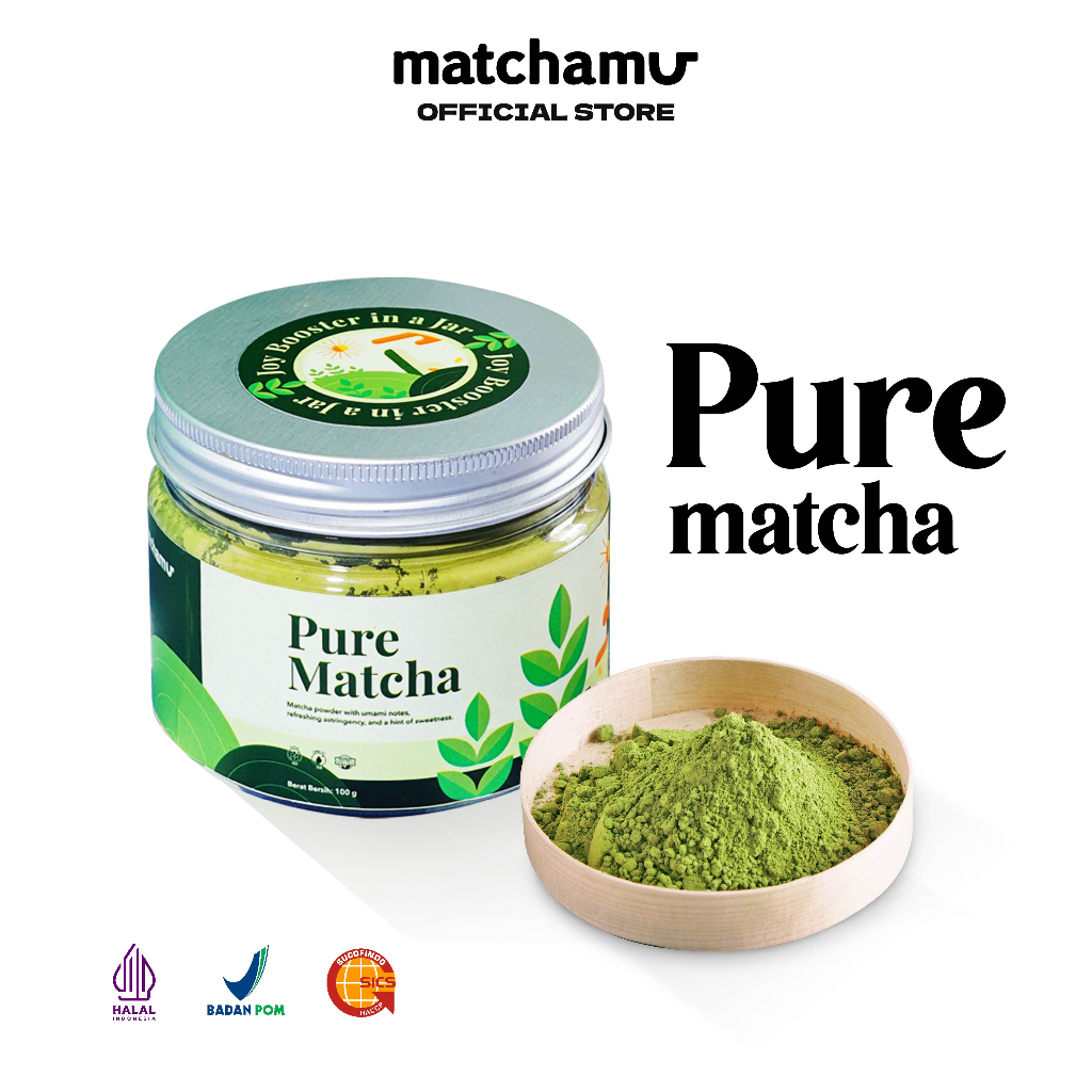 Jual Matchamu Pure Matcha Powder Jar 100gram | Shopee Indonesia