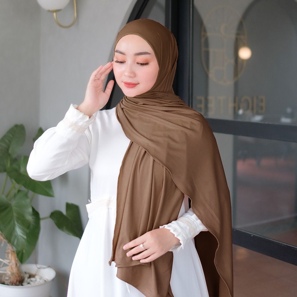 Jual Pashmina Kaos Pashmina Jersey Premium Flowy Premium Hijab Shawl ...