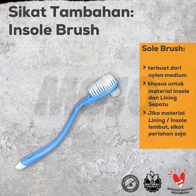 Jual Insole Brush Shoe Cleaning / Sikat Pembersih Bagian Dalam Sepatu 3 in 1 In Sole Out Sole ...