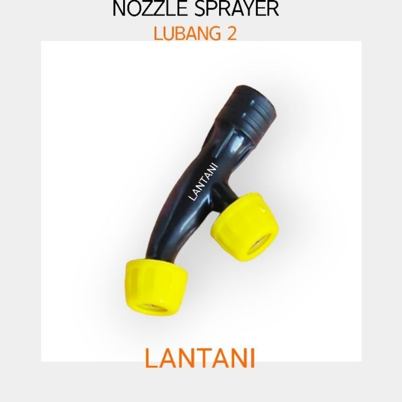 Jual LANTANI - NOZEL TANGKI ELEKTRIK LUBANG 2 NOZZLE SEMPROT HAMA ...