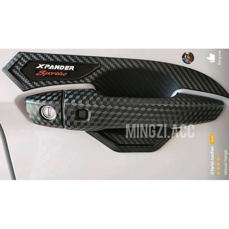 Jual XPANDER HANDLE MANGKOK PEGANGAN PINTU MOBIL CARBON KARBON DOP ...