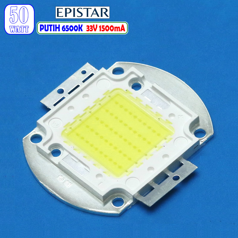 Jual HPL 50W 6000K 6500K LED Putih Sorot Tembak PJU 6500LM EpiSTAR ...