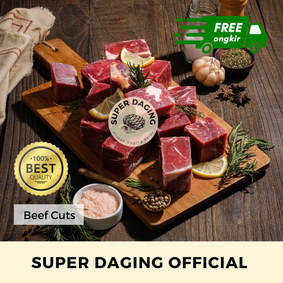 Jual Daging Sapi Rendang Impor / Beef Topside 1kg - Super Daging ...
