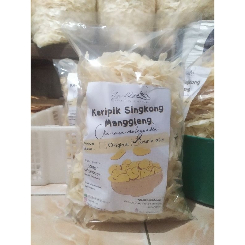 Jual manggleng, kripik singkong,mentah gurih 1kg | Shopee Indonesia