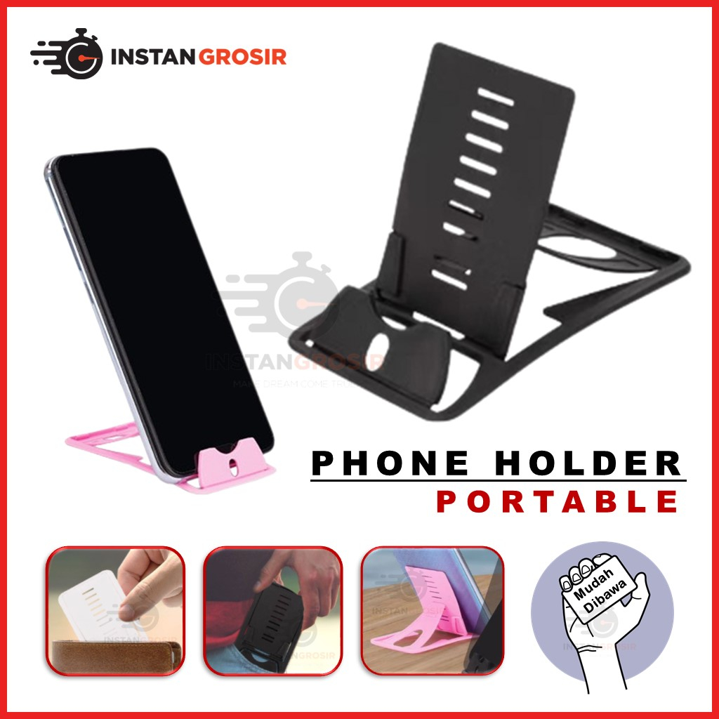 Jual Phone Holder Meja model Kartu stand handphone Alat Penyangga hp ...