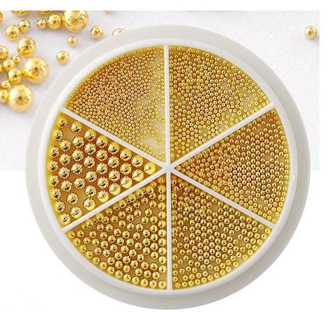 Jual micro beads mix size gold untuk dekorasi kuku nail art nail caviar ...