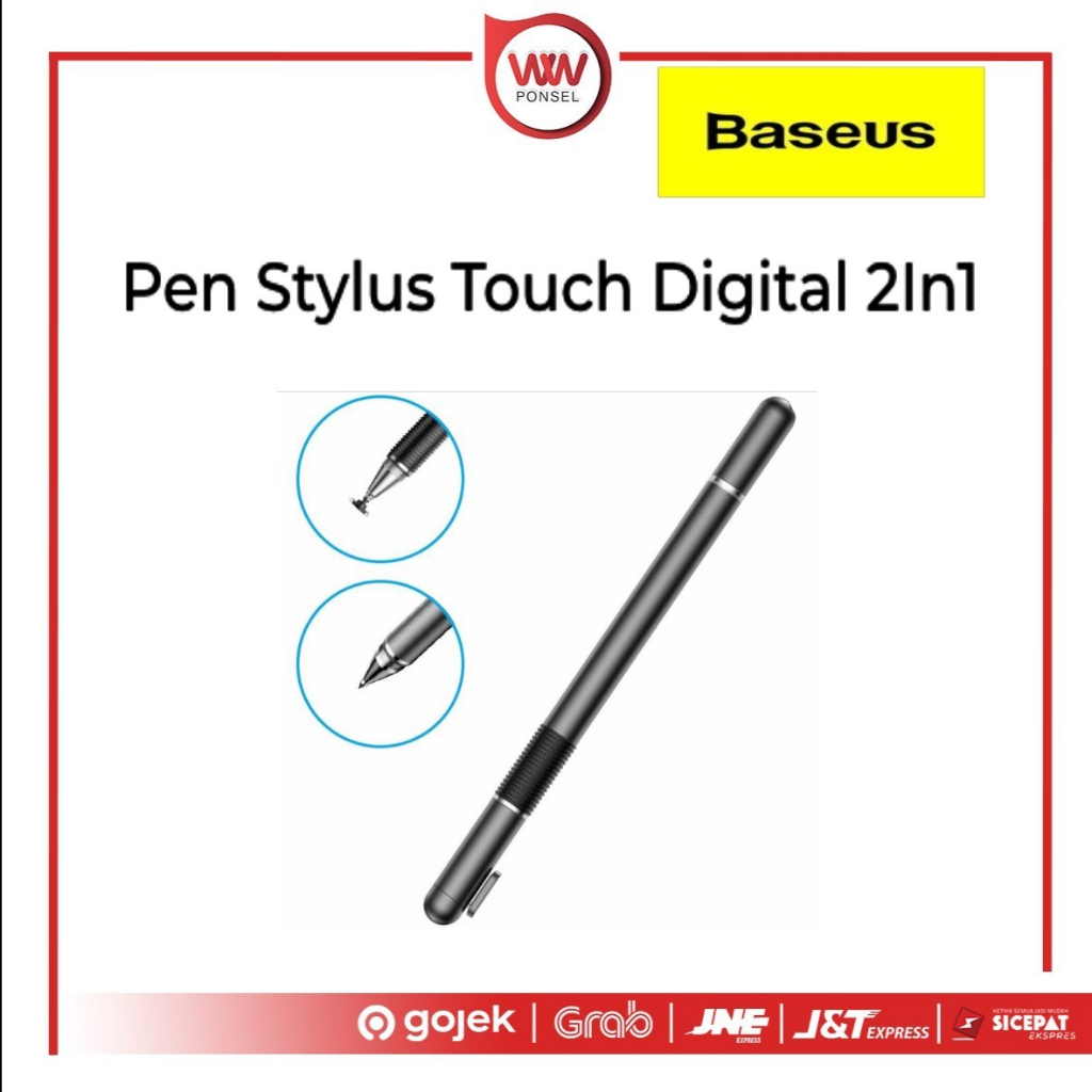 Jual Baseus 2 IN 1 Capacitive Pen Touch Stylus Digital Pen (BS-UV-ACPCL ...
