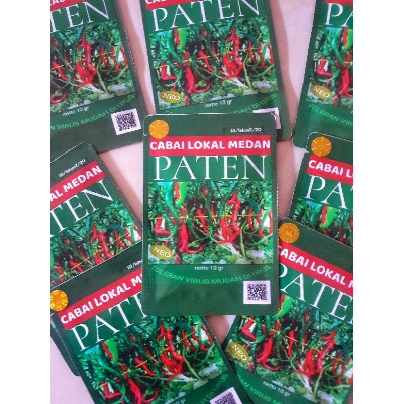 Jual Bibit Cabe Paten Lokal Medan | Bibit biji Cabai isi 10 gram _+1800 ...