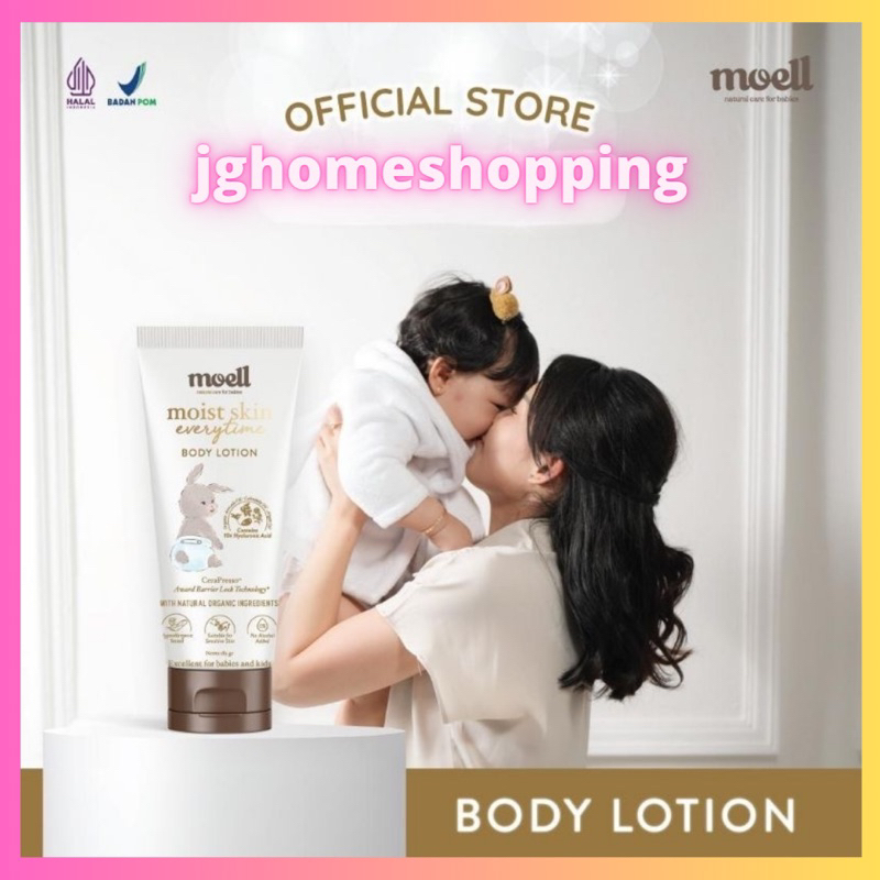 Jual Moell body lotion bayi Moist Skin Everytime 185gr moel | Shopee ...