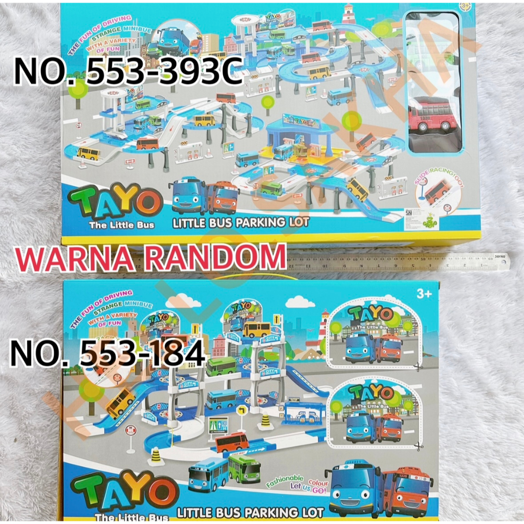 Jual MAINAN NO. 553-393C & 553-184 TOYO TOYA LITTLE BUS PARKING LOT BIS ...