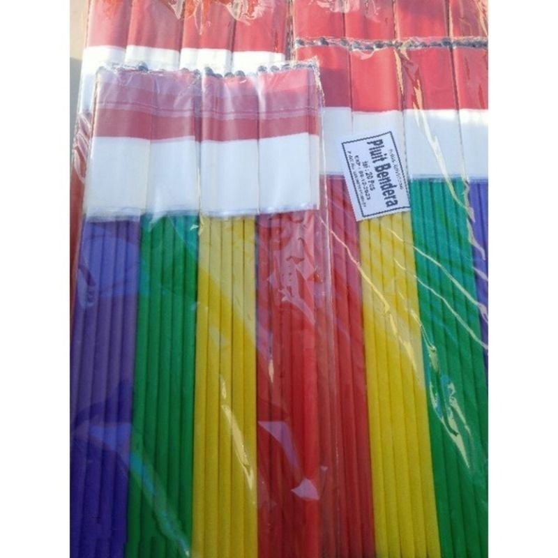 Jual STIK BENDERA SEDOTAN BENDERA BENDERA PLUIT PRIWITAN ISI 20 PCS ...