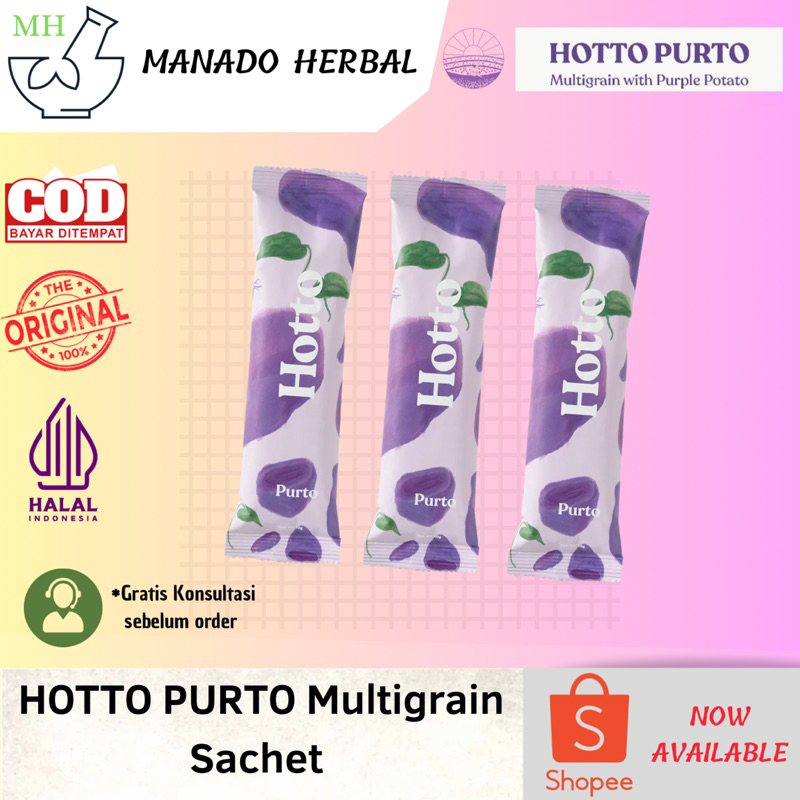 Jual Manado - Hotto Purto Multigrain Sachet 100% Original - AGEN RESMI ...