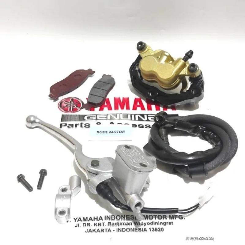 Jual Kaliper Depan + Selang Rem + Master Rem set silver Yamaha Nouvo , Jupiter Z burhan | Shopee ...