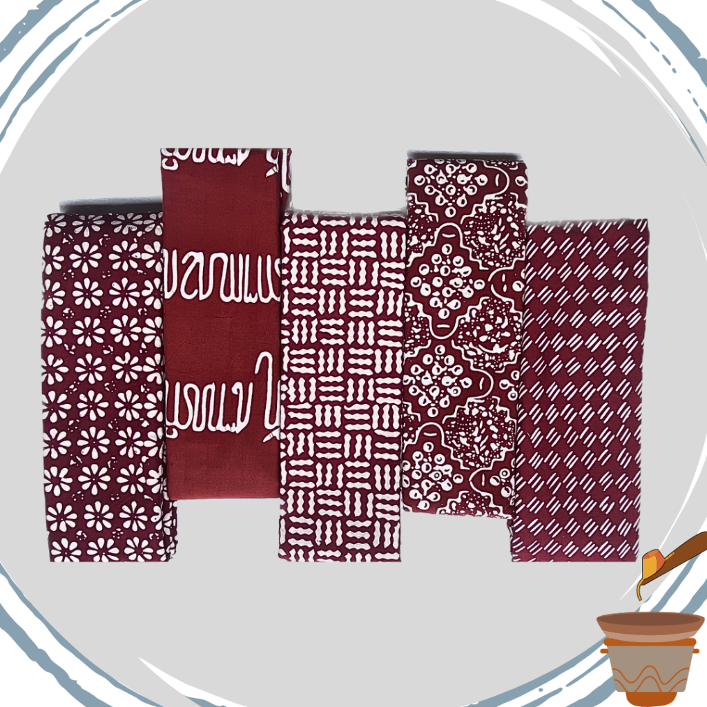 Jual KAIN BATIK CAP / SARUNG BATIK CAP - EDISI WARNA MERAH MAROON ...