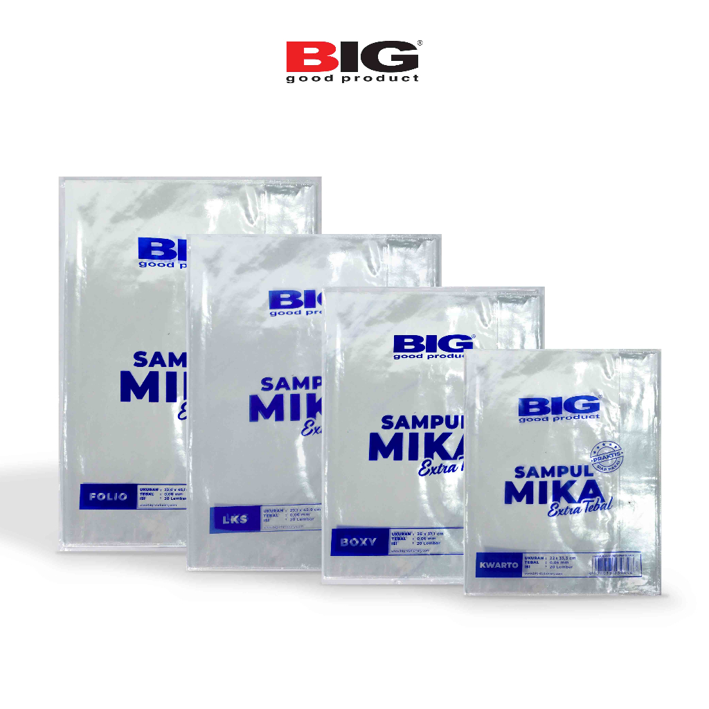 Jual Big Sampul Buku Plastik Mika Tebal 60 Mikron Ukuran Boxy Kwarto
