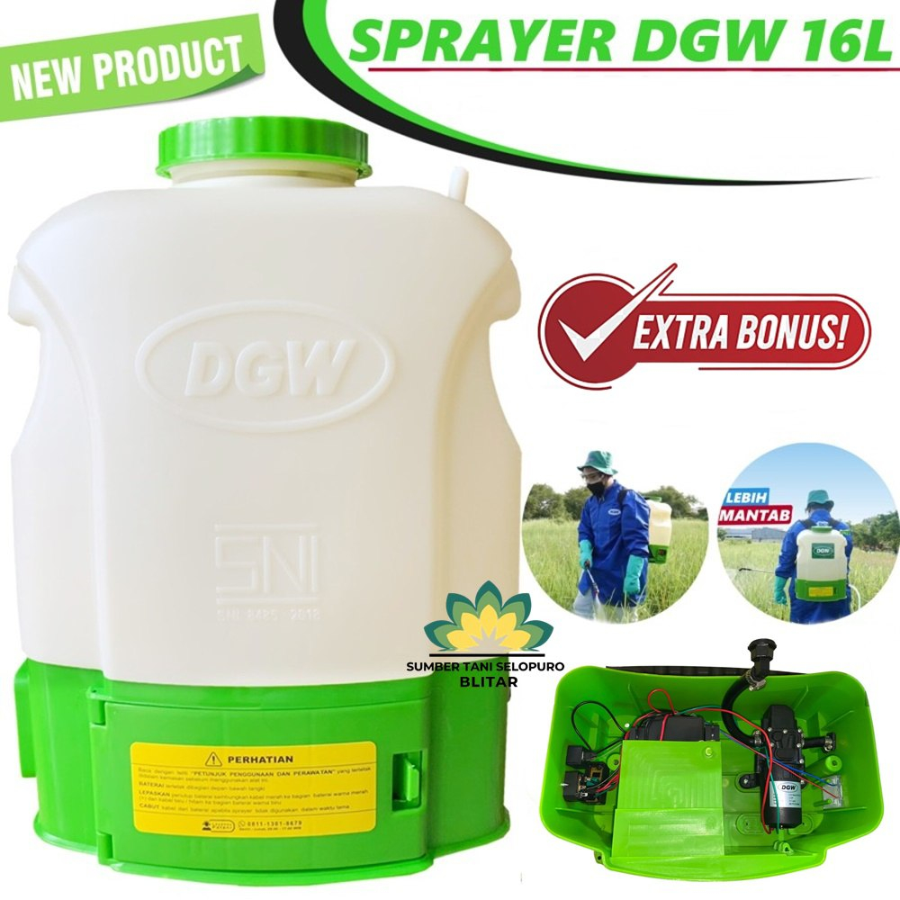 Jual Sprayer Gendong elektrik DGW 16 Liter- Upgrade version - BATERAI ...