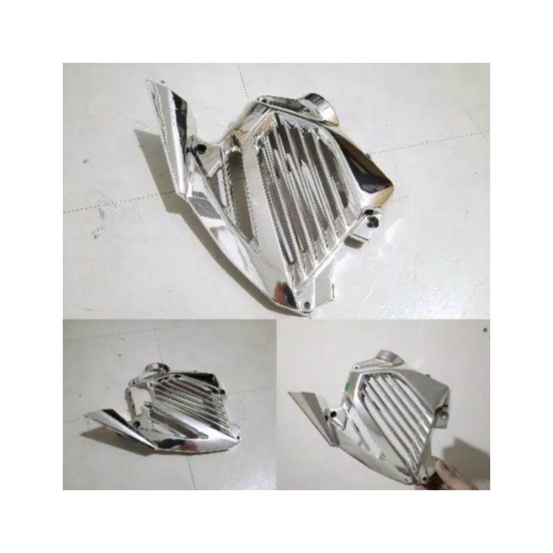 Jual COVER RADIATOR/TUTUP RADIATOR MOTOR XEON KARBU WARNA CHROME ...